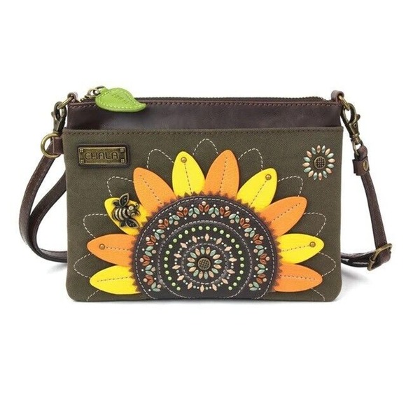 Chala | Bags | Chala Dazzled Faux Leather Mini Crossbody Purse ...